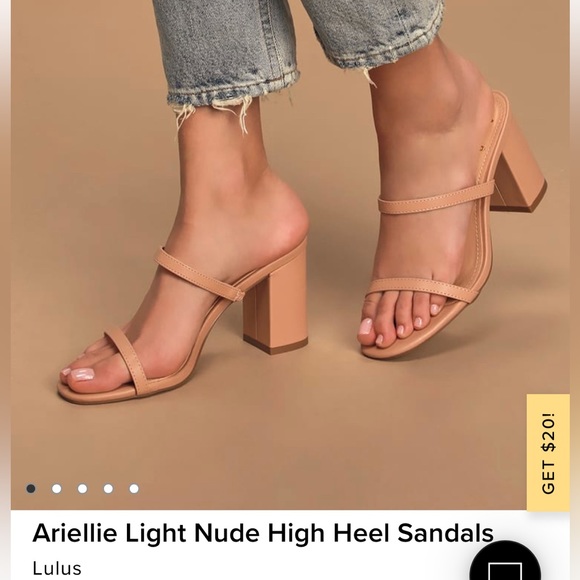 Lulus Shoes New Lulus Nude Block Heels Poshmark